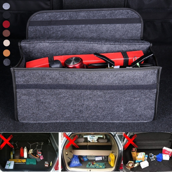 Car Soft Felt Storage Box Trunk Bag Vehicle Tool Box Multi-use Tools ...