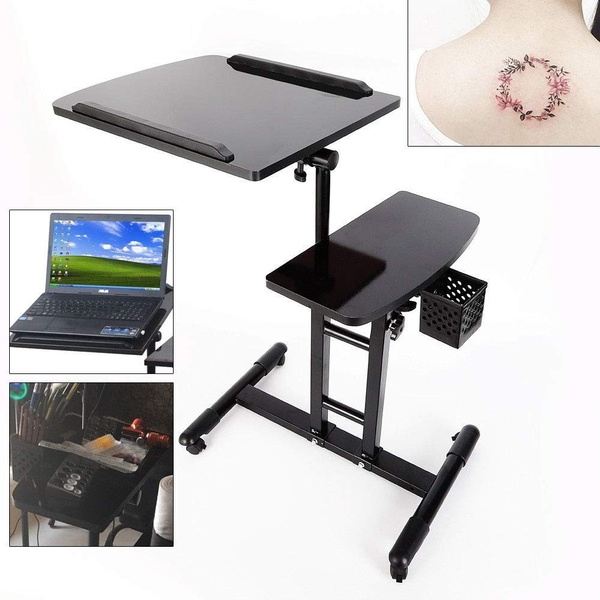 Portable Adjustable Tattoo Work Station Large Tattoo Desk Table 65-97cm ...