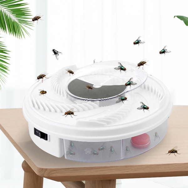 Electric Flycatcher Automatic Fly Trap Device With Trapping Food Fly ...