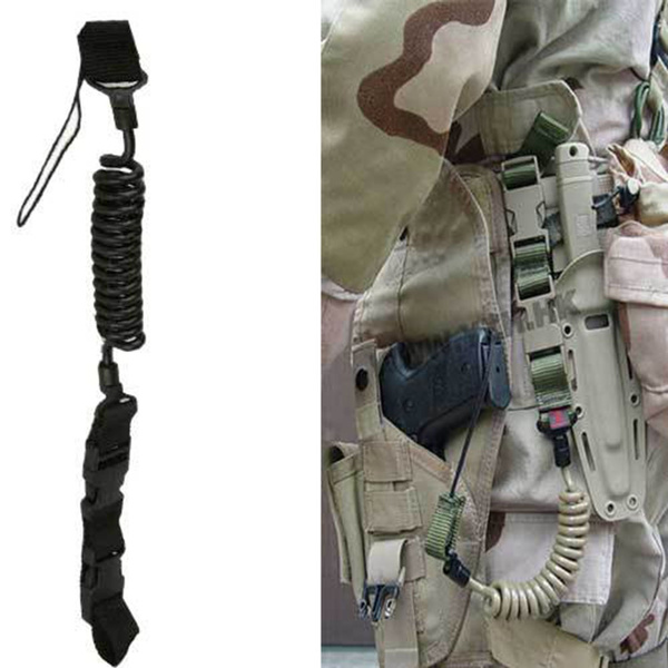 Airsoft Tactial Single Point Pistol Handgun Spring Lanyard Sling Quick ...