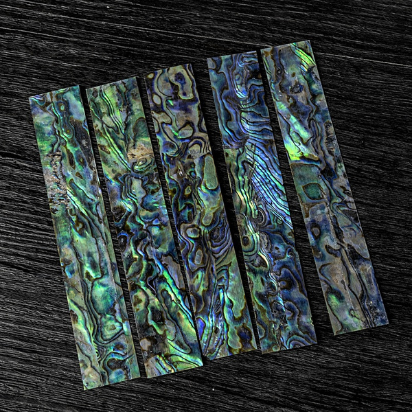 1 Sheet Rectangle Natural Green/Blue Abalone Seashell Inlay Shell ...