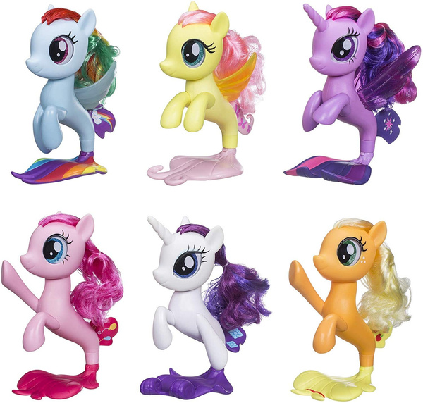 My Little Pony 6 Seapony Toys – Twilight Sparkle, Rainbow Dash, Pinkie ...