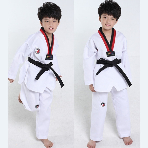 2020 Kids Long Sleeve Taekwondo TKD Uniform Suit | Wish