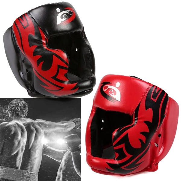 Boxing Muay Thai MMA Sparring Headgear Boxing Helmet with Cheek ...