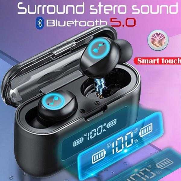 Touch Control Wireless Bluetooth5.0 Headset Mini TWS Wireless Earbuds ...