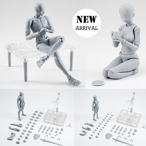 15cm Figures Jointed Doll Model Man Woman Painting Artist Drawing ...