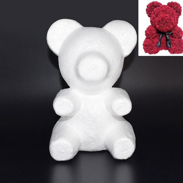 1Pcs Modelling Polystyrene Styrofoam White Foam Bear Mold Teddy For ...