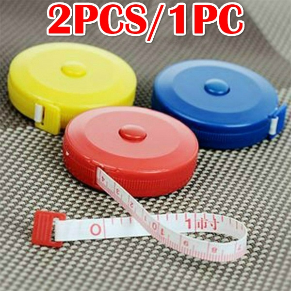 2PCS/1PC Mini Retractable Tape Ruler Measure 60inch Sewing Cloth ...