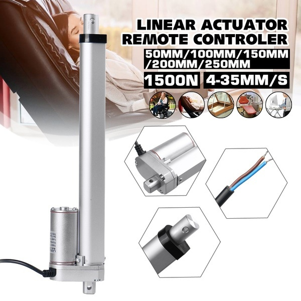 1500N Electric Linear Actuator 12V DC Motor Linear Motion Controller ...