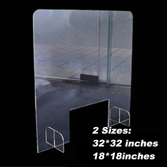 Clear Acrylic Protective Shield Anti Sneeze And Cough For Sales Counter ...