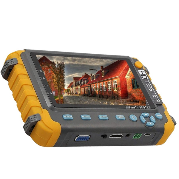 Upgraded 5 inch CCTV Tester Monitor 5MP 4MP TVI AHD CVI CVBS Security ...