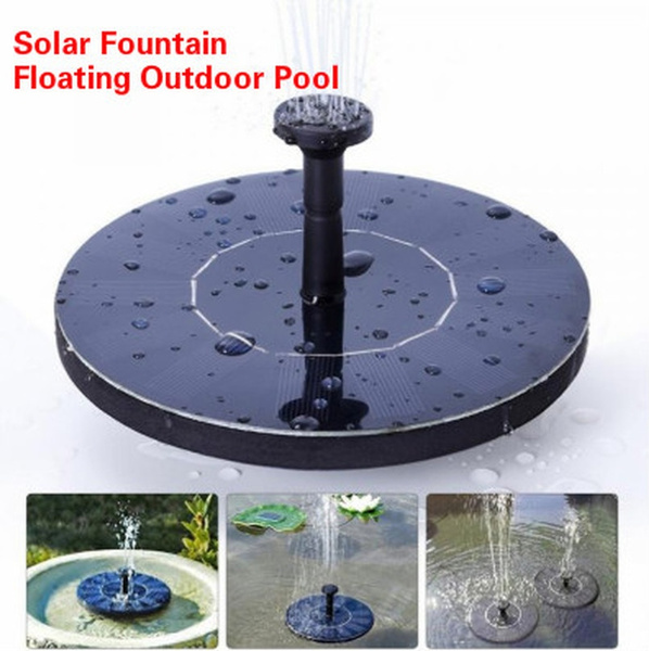 Solar Fountain Floating Outdoor Pool Mini Solar Powered Fountain Garden ...