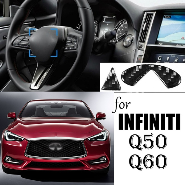 Real Carbon Fiber Car Steering Wheel Trim Decorative Frame Sticker ...