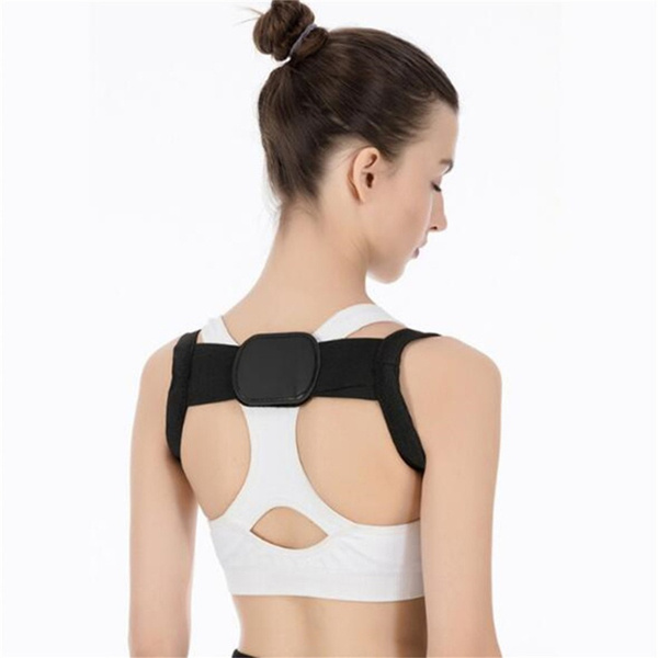 Unisex Adjustable Body Posture Correction Belt Shoulder Back Support ...