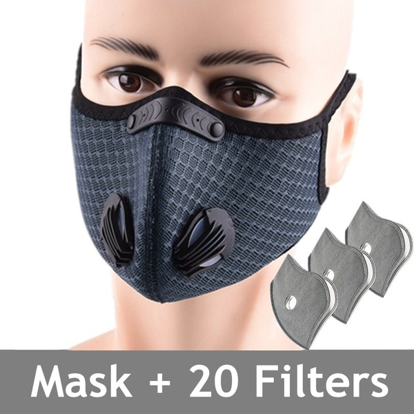 Antiviral Anti Dust Face Mask With Filter Activated Carbon | Wish