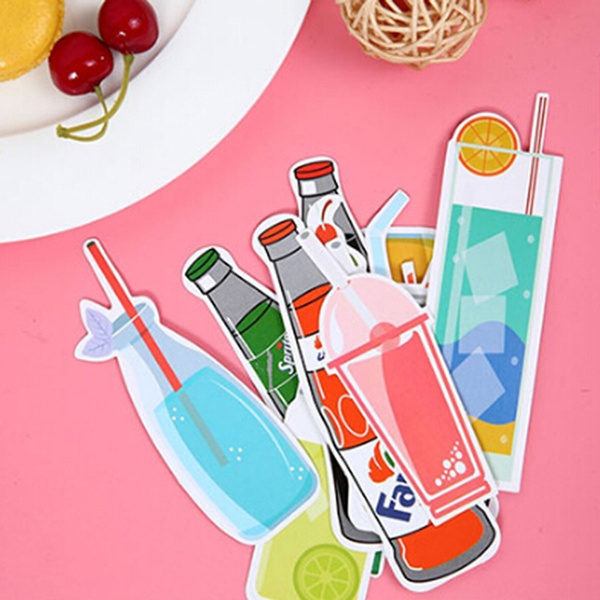 30 Pcs Lot Delicious Ice Cream Soda Paper Bookmark Gift Stationery Film ...
