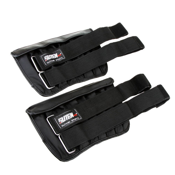 2pcs Max Load 6kg Adjustable Weighted Leg Wrist Band Exercise Boxing ...