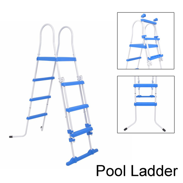 Above-Ground Swimming Pool Safety Ladder with 3 Steps For 42.1"-48.0 ...