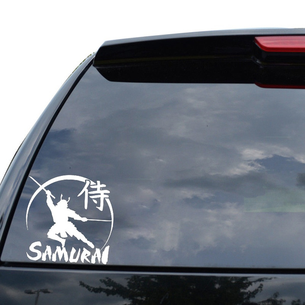 Car Sticker Cool Powerful Japanese Samurai Warrior Decal . | Wish