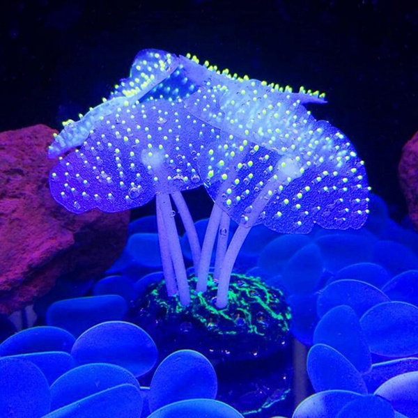 Fish Tank Glowing Artificial Jellyfishes Silicone Simulated Aquatic ... Fish Tank Glowing Artificial Jellyfishes Silicone Simulated Aquatic ...