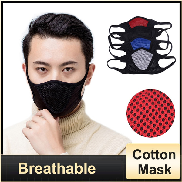 Face Masks Washable and Reusable Blocking Dust Air Pollution Breathable ...