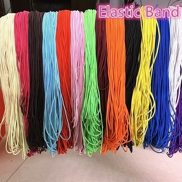 5 m 2.5mm High Elastic Round Elastic Band Rubber Band Elastic Cord Diy ...