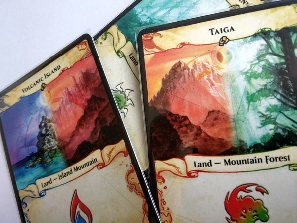 10 Dual Lands Full Art TIERRAS DOBLES PACK Magic altered art Dual land ...