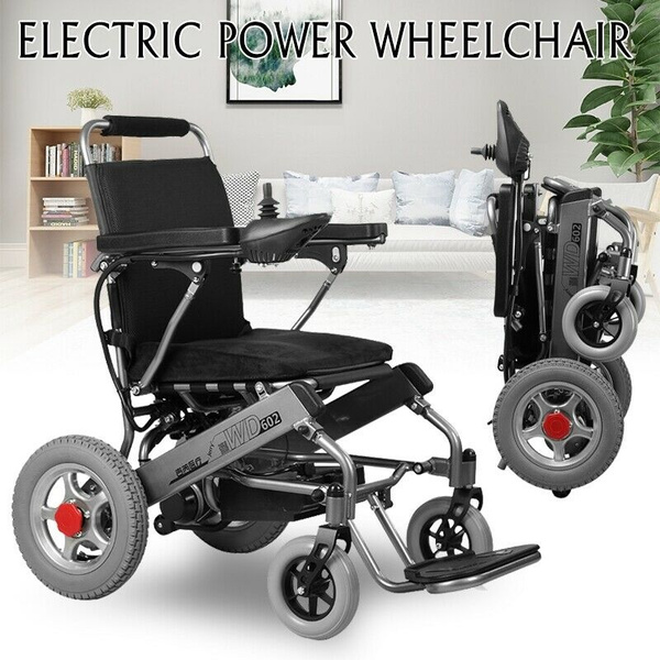 Folding Electric Wheelchair Lightweight Power Medical Mobility Aid ...