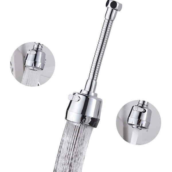 360 Rotating Faucet Sprayer Kitchen Water Saving Aerator Faucet Extend ...