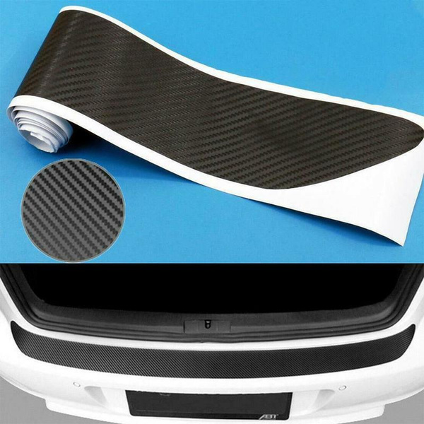 4D Car Auto Carbon Fiber Plate Sticker Sill Scuff Cover Trunk ...
