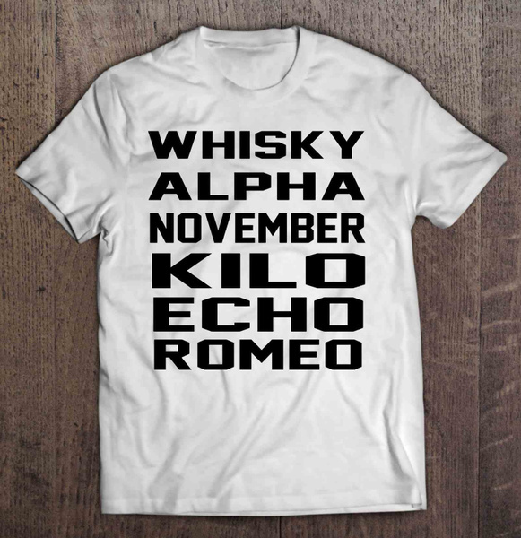 Whisky Alpha November Kilo Echo Romeo NATO Phonetic Alphabet Version ...