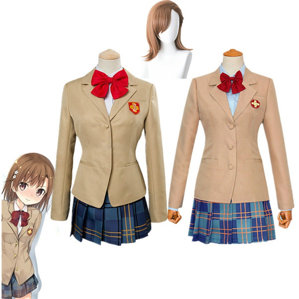 Misaka Mikoto School Uniform Anime Toaru Kagaku no Railgun Shirai ...