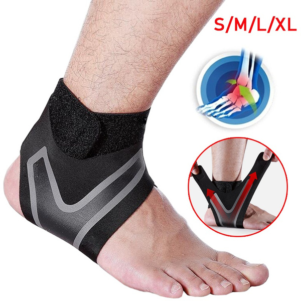1PC/1 Paire Elasticity Ankle Support Sleeve Compression Socks Bandage ...