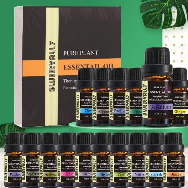 Aromatherapy Essential Oils Set 6/8/10 Pcs Premium Therapeutic ...