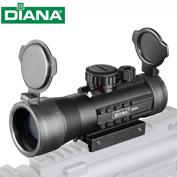 DIANA Tactical 3X44 Green Red Dot Sight Optics Scope Fit 11/20mm Rail ...