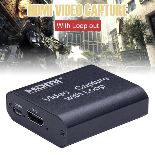 Video Capture Device 1080P With HDMI Loop-out Video Capture Disk Game ...