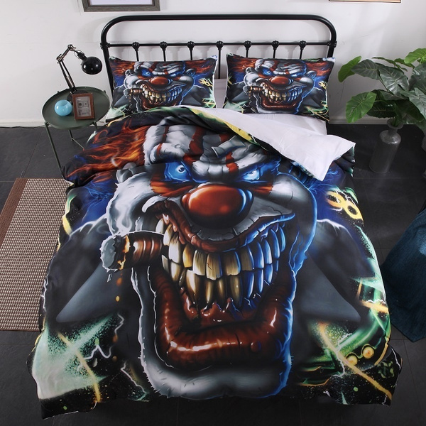 2/3pcs Cool Unique 3D Cigar Smoker Devil Bedding Sets Single Bed Super ...