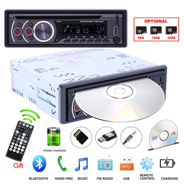 Car CD Player 1din MP3 Auto radio Bluetooth Car Multimedia player Video ...