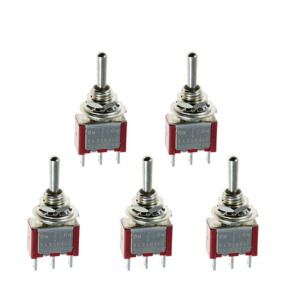 5 X On/Off/On 3Pin Mini Momentary Toggle Switch Car Dashboard SPDT SF ...