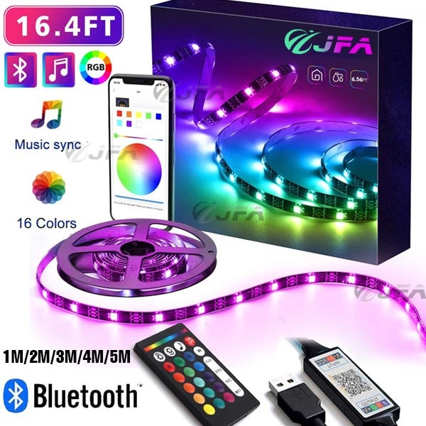 LED Strip Lights Bluetooth, 16 Million Colors Changing LED Lights, APP ...