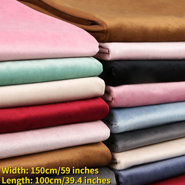 1M Crushed Velvet Fabric Material Craft Cloth Dress Sofa Cover DIY Car ...