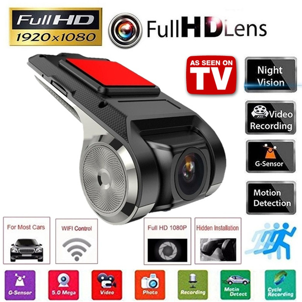 720P/1080P FHD Car DVR Camera Recorder WiFi ADAS G-sensor Dash Cam ...