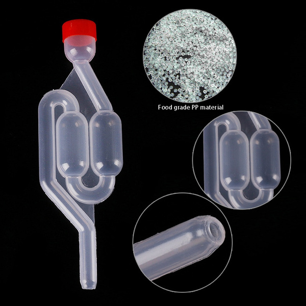 S-Shape Bubble Water Airlock Grommet For Beer Wine Making Fermentation ...