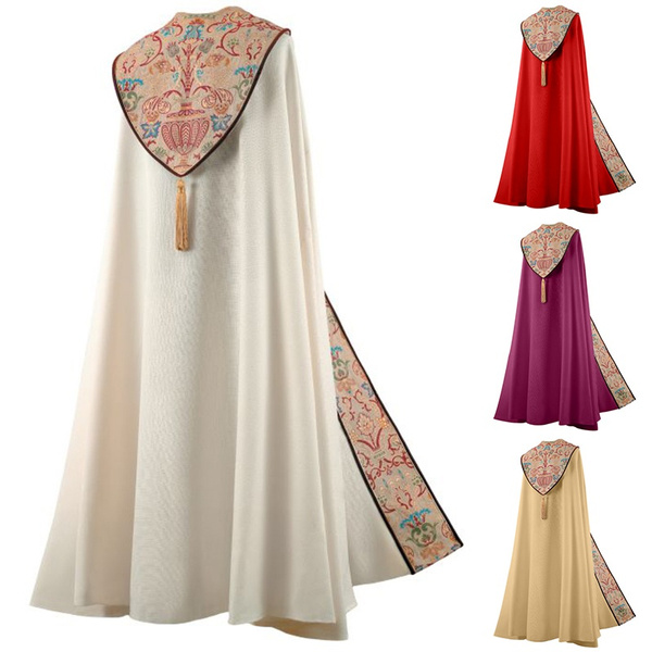 3 Colors Plus Size 5XL Priest Costume Celebrant Catholic Men Church ...