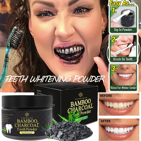 Teeth Scaling Powder Oral Hygiene Cleaning Packing Activated Bamboo ...