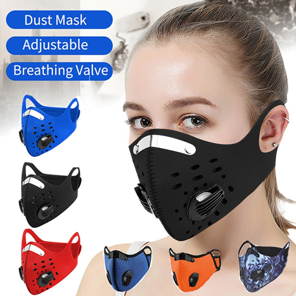 New Anti Dust Bike Face Mask With Activated Carbon Man Woman Running ...