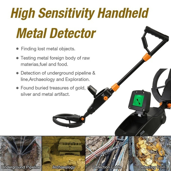 Professional Waterproof Metal Detector Light Weight Deep Target Power ...