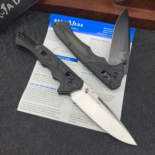 Benchmade 615BK-1401 Blackwood Mini-Rukus AXIS Lock G-10 Black & Green ...