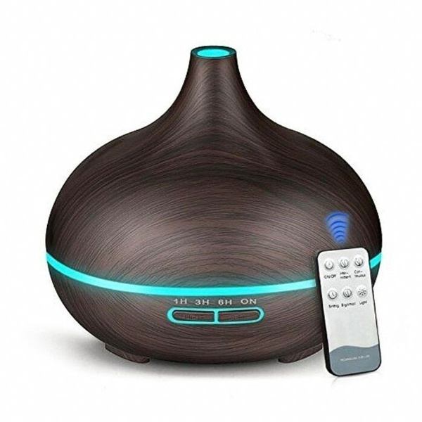 Remote Control 130ml/550ml Aroma Essential Oil Diffuser Ultrasonic Air ...