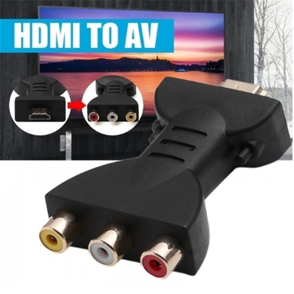 Flexible Portable HDMI to 3 RCA Video Audio AV Adapter Component Converter | Wish